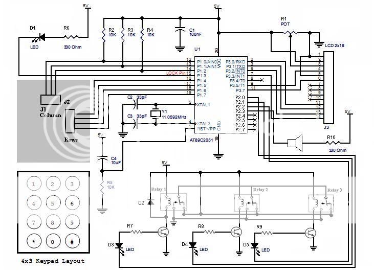 Forums / Project Doubts / digital code lock with lcd and keypad - Rickey's World of ...